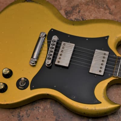 Gibson SG Standard Relic Custom Gold Sparkle | Reverb