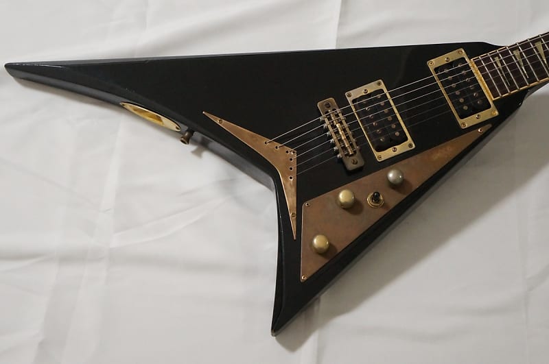 Randy V Black Randy Rhoads Neck-thru 1980s Made In | Reverb Portugal
