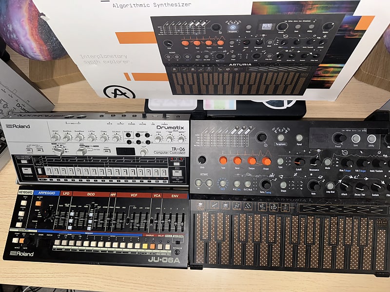 Arturia MicroFreak, Roland Tr06, Roland Juno06a | Reverb