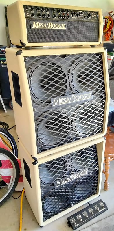 1993 Mesa Boogie Mark IV Simul-Class Full Stack In White | Reverb