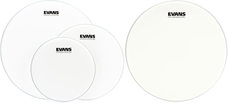 Evans G2 Coated 3-piece Tom Pack - 10/12/16 inch Bundle with | Reverb