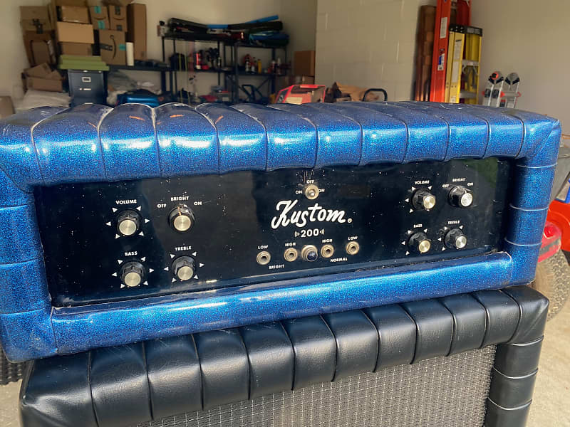 Vintage Kustom 200B-1 mid '70s, Blue Sparkle | Reverb
