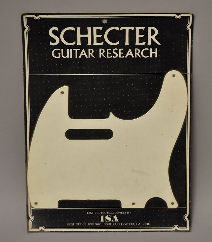 1970s-1980s Schecter USA T-Style Sealed Pickguard NOS White | Reverb