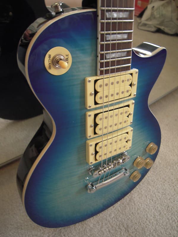 Mint! Firefly FFLP 2021 Transparent Blue, Electric Guitar, 3 | Reverb