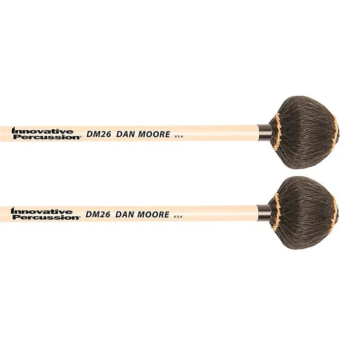 IP Dan Moore Medium Hard Vibraphone Mallets - Rattan | Reverb