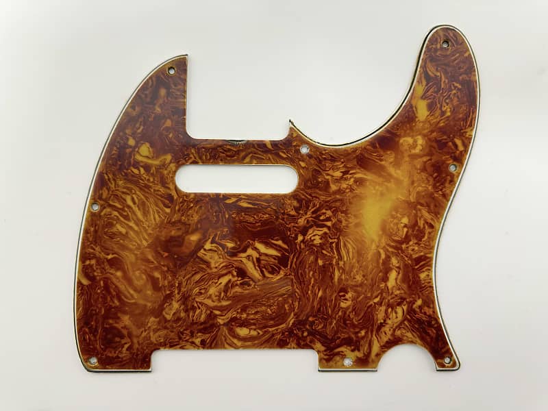 RebelRelic Telecaster Celluloid Top Tortoise Pickguard - Fire | Reverb