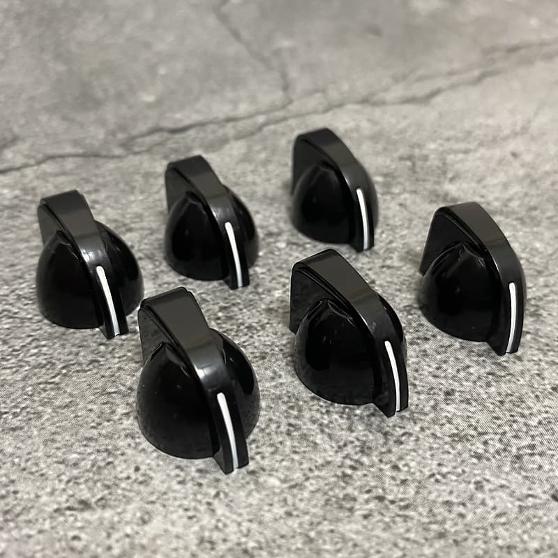 6x Small Black Chicken Head Chickenhead Guitar Knobs Pedal | Reverb