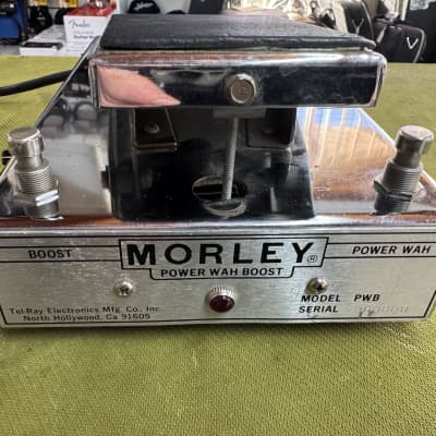 Morley Power Wah Boost PWB 1970s Chrome 1970s Chrome | Reverb