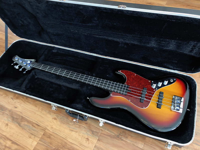 Modulus VJ4 Fretless VJ 4 string bass 2009 3 Tone Sunburst | Reverb