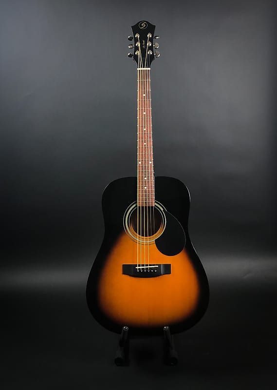 Samick SMS100VS Acoustic Guitar, Sunburst | Reverb