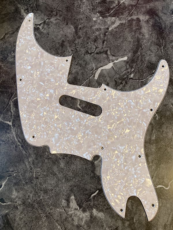 White Pearloid 4 Ply Pickguard for Squier '51 Vintage | Reverb