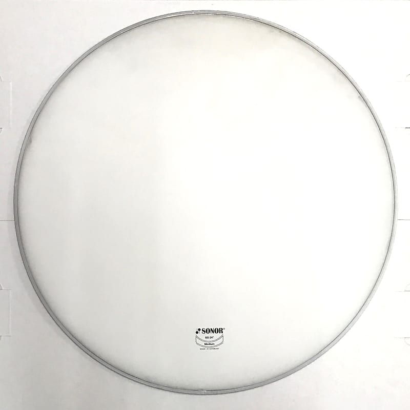 Sonor Regular White Coated 24" BD24-1M Medium bass drumhead | Reverb
