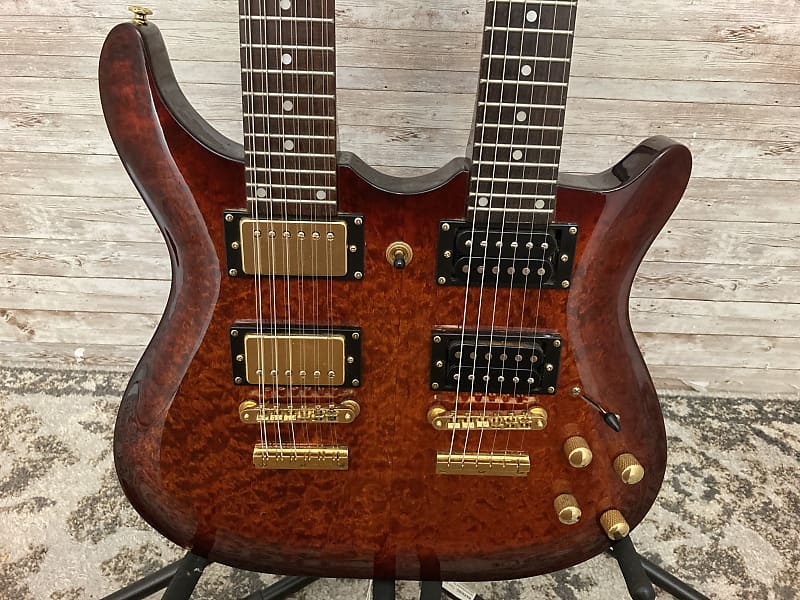 Used Rogue 6/12 DOUBLENECK Electric Guitar | Reverb
