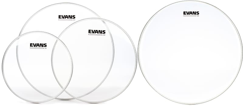 Evans G1 Clear 3-piece Tom Pack - 10/12/14 inch Bundle with | Reverb