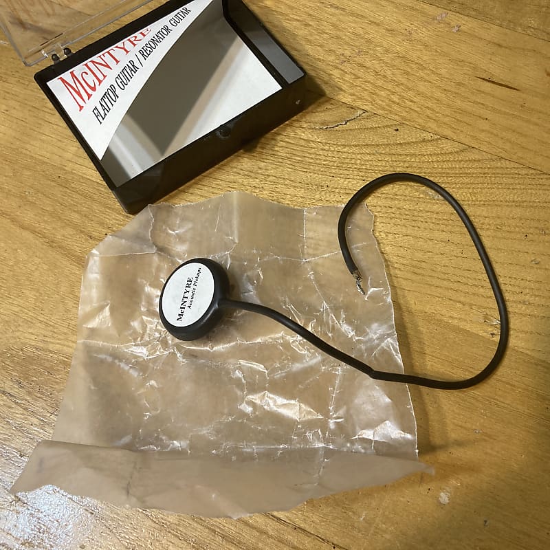 McIntyre Flattop/resonator piezo pickup | Reverb