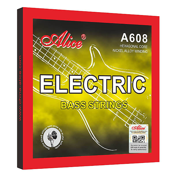 Alice A608(4)-M Nickel Alloy Bass Guitar Strings - Medium | Reverb