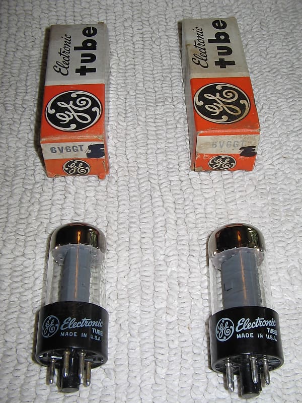 Matched Pair GE 6V6GT Vacuum Tubes, Vintage 1962 1963 * NOS / | Reverb