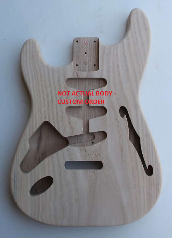AMERICAN MADE STRAT T-LINE CUSTOM STYLE BODY - LEFT HANDED - | Reverb
