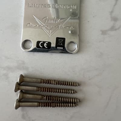 Fender Custom Shop Neck Plate w relic’d screws | Reverb