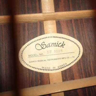 Samick SF 35HS Acoustic Guitar | Reverb