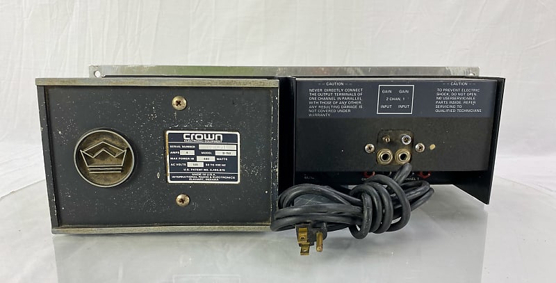 Crown D-150 75 Watt Power Amplifier Good Clean Clear Power | Reverb