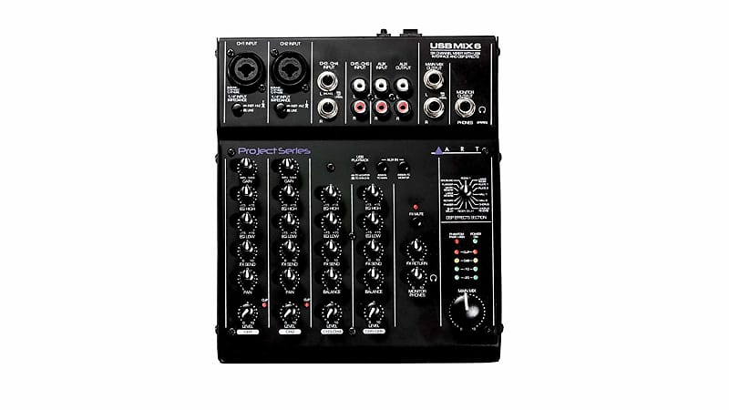 ART USBMIX6 Project Series 6-Channel Mixer with USB Interface | Reverb