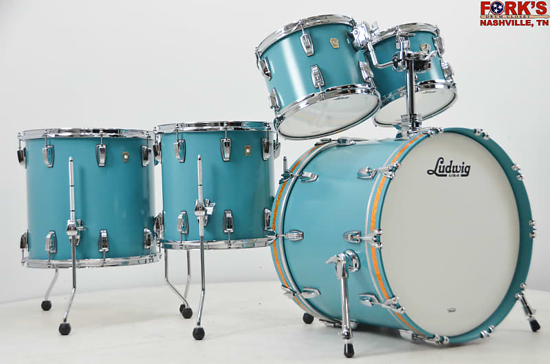 Ludwig Classic Maple 6pc Drum Kit "Heritage Blue" | Reverb