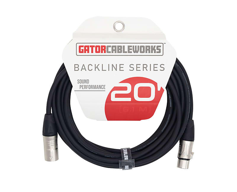 Gator Cableworks Backline 20' XLR Microphone Cable | Reverb