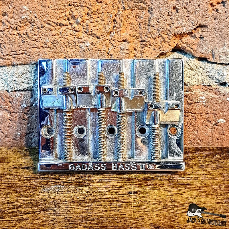 Leo Quan Badass II Bass Bridge (2000s - SIlver) | Reverb UK