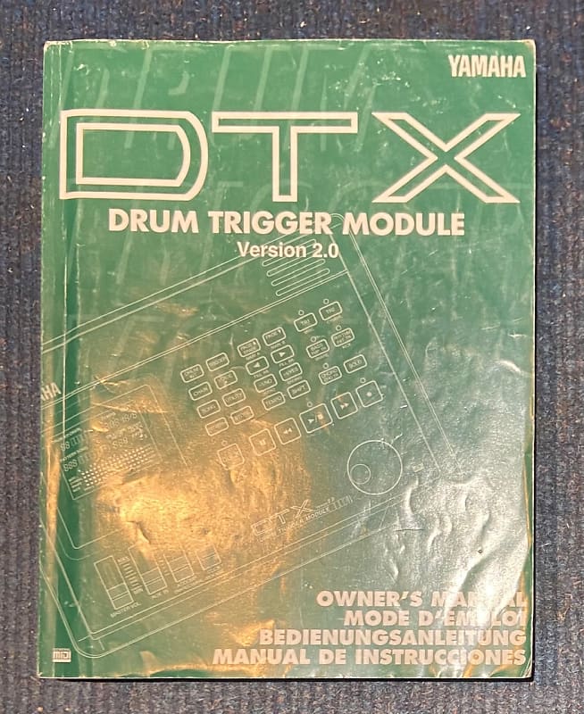 YAMAHA DTX DRUM TRIGGER MODULE VERSION 2.0 MANUAL, USED | Reverb