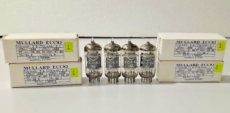Rare ECC83 12AX7 Mullard Make, Made in Gt. Britain Amplitrex | Reverb
