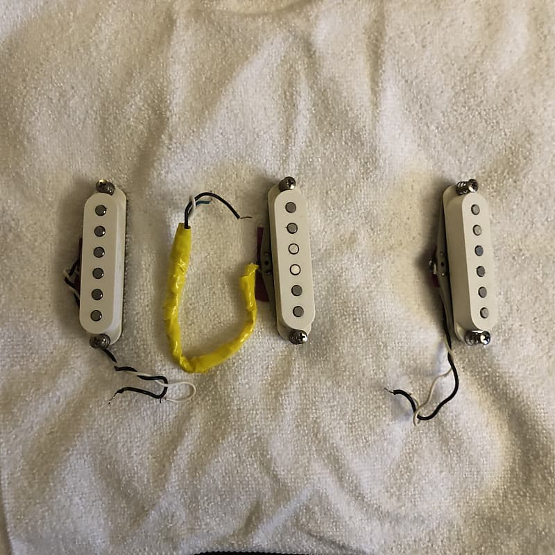 Tokai Vintage Grey Bobbin Strat Pickups & Pickguard White | Reverb