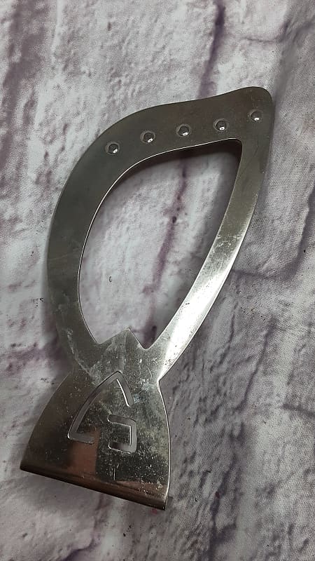Vintage 1950's-1960's Guild Tailpiece - Harp Trapeze - Nickel | Reverb