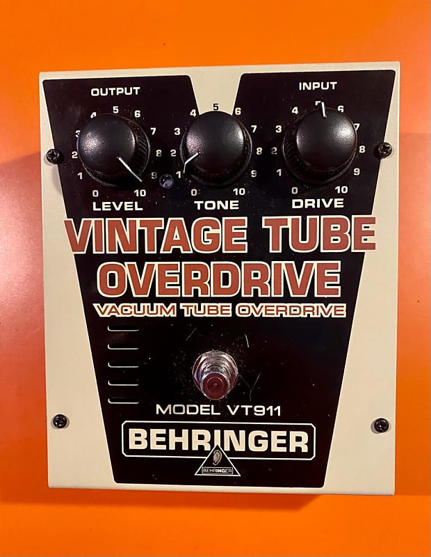Behringer VT911 Vintage Tube Overdrive 2016 - Black / Silver | Reverb