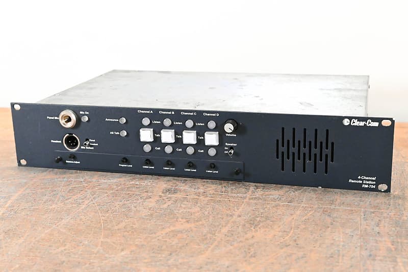 Clear-Com RM-704 2RU 4-Channel Intercom Remote Station | Reverb