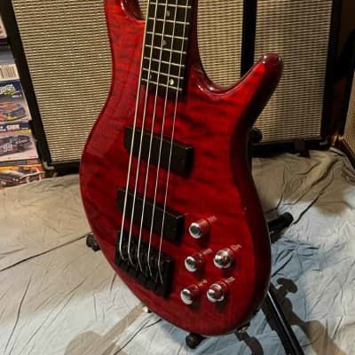 Carvin Icon IC5 -5 String Bass Guitar 2010 - Ruby Red | Reverb