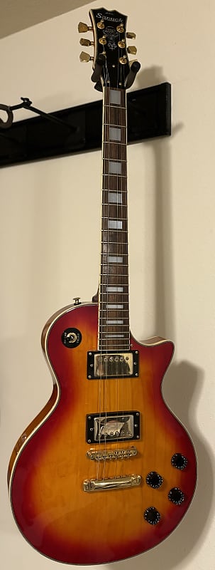 Samick LC-650 Les Paul 1997-2001 - Cherry Sunburst | Reverb