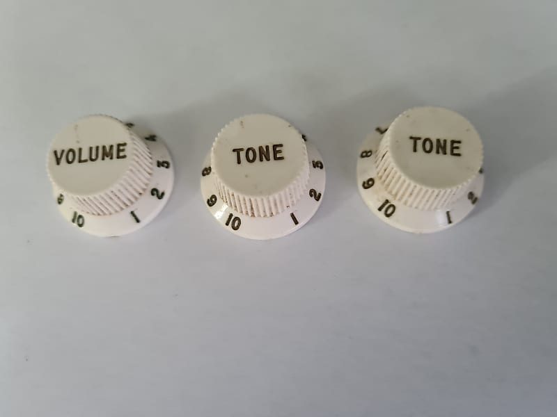 Vintage original Fender USA Stratocaster knobs 3 spoke 1970s | Reverb