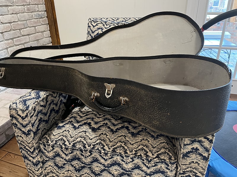 1930s Geib Vintage “Challenge” Case Black Alligator Gray | Reverb