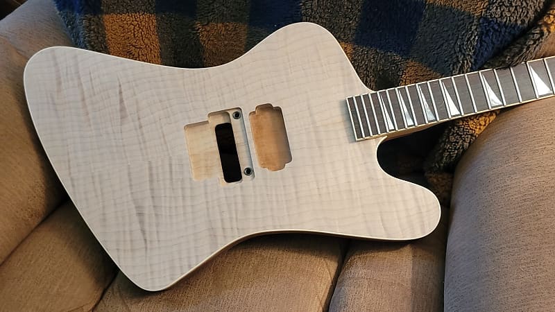 Jackson style Custom Firebird body - Mahogany w/ Maple top | Reverb