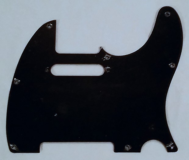 Fender Telecaster Pickguard Black Tele Pick Guard | Reverb