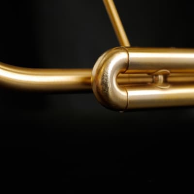 Pre-Owned Monette Raja P3-STC Trumpet in Brushed Gold Plate! | Reverb