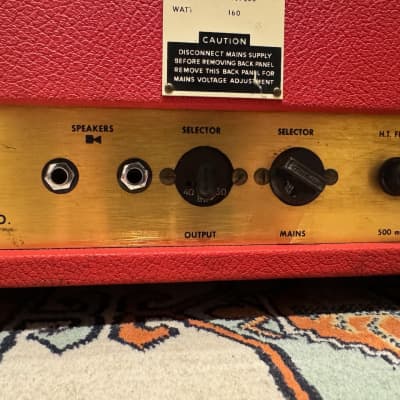 Vintage 1969 1970 Marshall JMP 50 Bass 1986 Original Red | Reverb