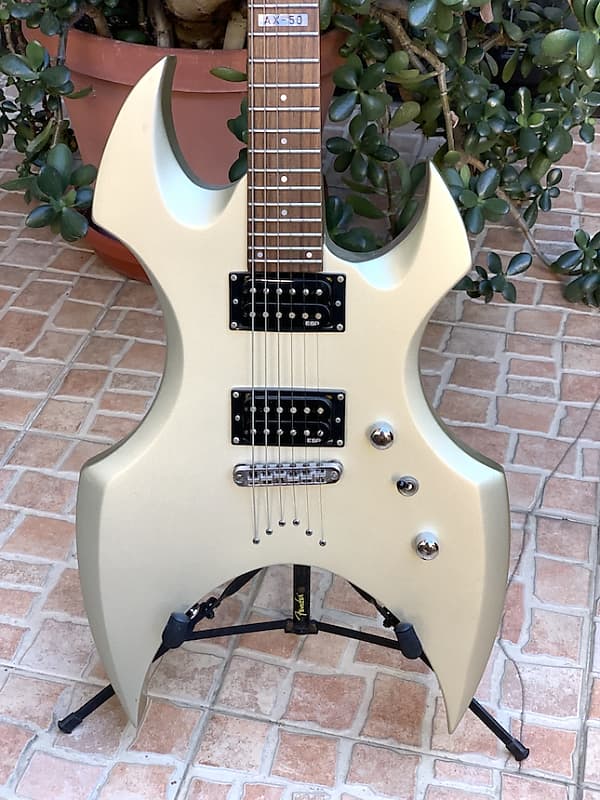 Excellent ESP LTD AX-50 Electric Guitar Silver Electric | Reverb