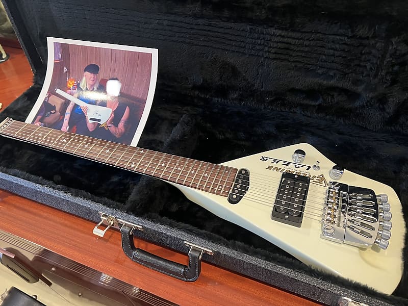 Erlewine Lazer Guitar Signed Johnny Winter | Reverb