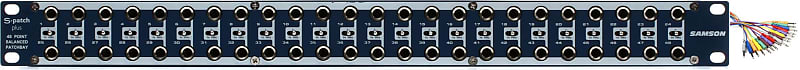 Samson S-Patch Plus 48-point Balanced Patchbay Bundle with | Reverb