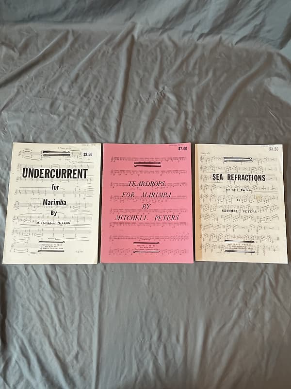 3 Marimba Solos - Sea Refractions for Solo Marimba, Teardrops | Reverb