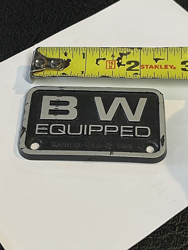 Peavey BW Black Widow Equipped plastic Badge | Reverb