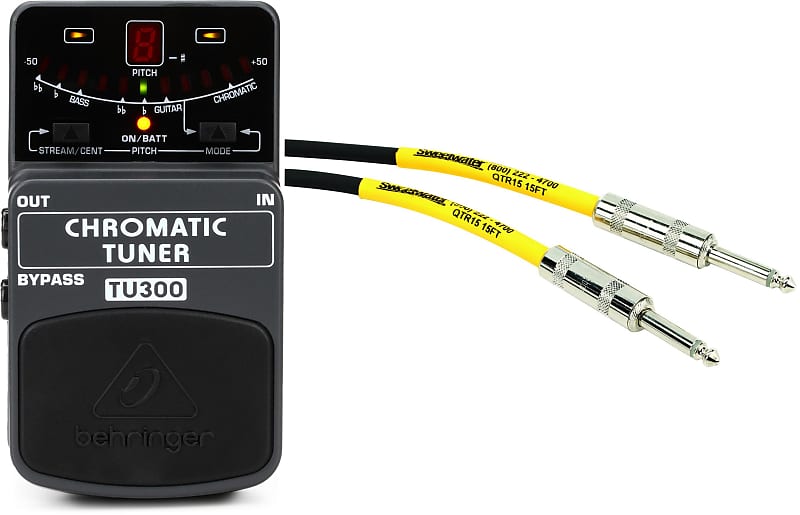 Behringer TU300 Chromatic Tuner Pedal Bundle with Pro Co | Reverb