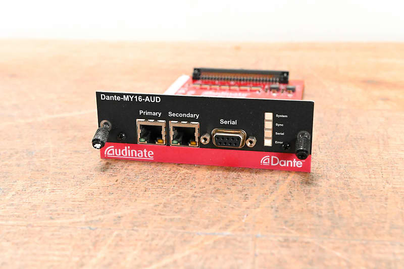 Audinate Dante-MY16-AUD 16-Channel Dante Network I/O Card | Reverb